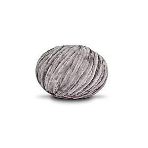 Circulo - Amigurumi Pelucia Yarn, Special Velvet Chenille Yarn for Amigurumi and Blanket, 144 yds, Worsted (8797 - Steel)