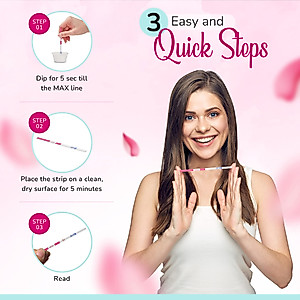 Clinical Guard 50 Pregnancy Test Strips - Sensitive & Accurate Measurement Within 5 mins - Early Detection Pregnancy Test Strip - Easy to Use for Home Tests - HCG Test Strip Kit