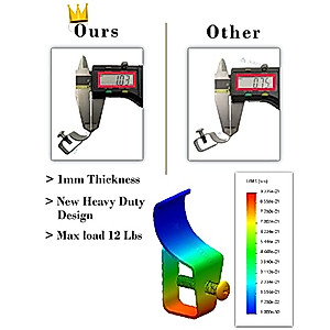 NACETURE Vinyl Siding Hooks (6 Pack) Vinyl Siding Clips for Hanging Outdoor Decorations for Patio - Heavy Duty No-Hole Needed Siding Screws Stainless Steel for Mount Home Security Camera Porch Décor