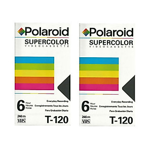 Polaroid Supercolor VHS T-120 2pack