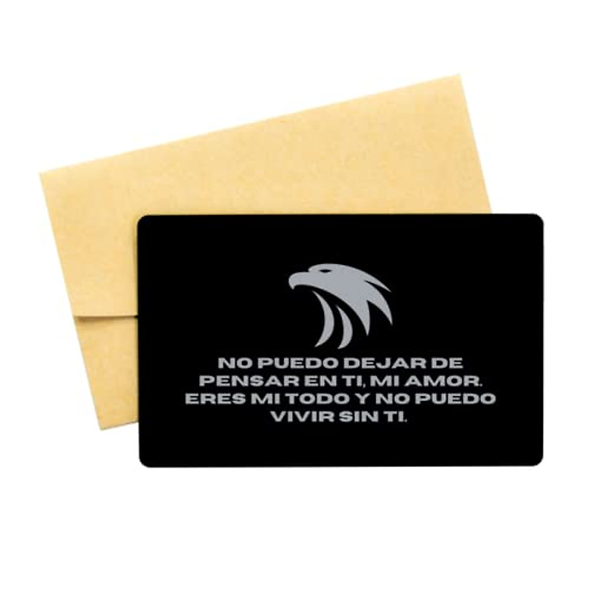 No puedo dejar de pensar en ti, mi Amor. Eres mi todo y no puedo Vivir sin ti. Te amo con toda mi alma. - Tarjeta personalizada