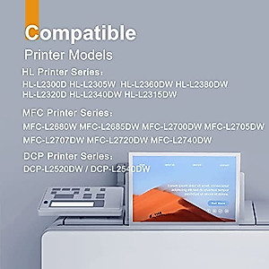 INKNI TN-660 DR-630 Compatible Toner Cartridge Replacement for Brother TN660 TN630 Toner Cartridges and DR630 Drum Unit (4 Pack Toner + 2 Drum Unit)