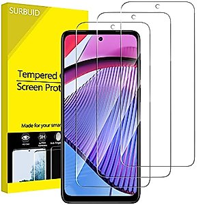 SURBUID (3 Pack Designed for Motorola Moto G Power (2023) Tempered Glass Screen Protector [Not Fit for 2020-2022 Model], Anti Scratch, Bubble Free, Touch Sensitive, 9H Hardness, HD Clear