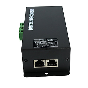 AKEPO LED DMX 4CH Digital Display Decoder, Dimming Driver LED DMX512 Decoder for RGBW Strip Light DC12-24V 4A/CH (4 Channel with Display)