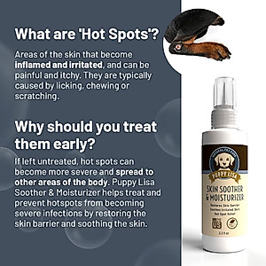 PUPPY LISA Dog Soother and Moisturizer Hotspot Cream - with Coconut Oil and Arnica for Irritated, Itchy, Dry Skin - Made in The US - Hot Spot Treatment for Dogs, Dog Cream for Irritated Skin