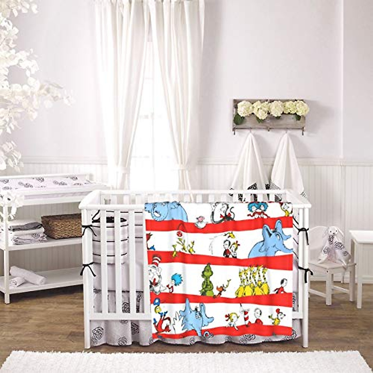 Red White Unisex Baby Blanket Super Soft Reversible Nursery, Swaddle Stroller Infant Toddler Bedding for Kids 30 x 40 Inch (76x102cm)