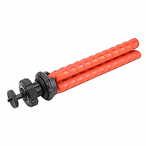 Foldable Tripod, Action Camera Tripod, Portable for Small Size Action Cameras for Mobile Phone Mirrorless Camera Outdoor(red)