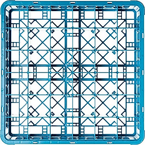 Carlisle FoodService Products RG3614 OptiClean 36 Compartment Glass Rack, 2.94" Compartments, Blue (Pack of 6)