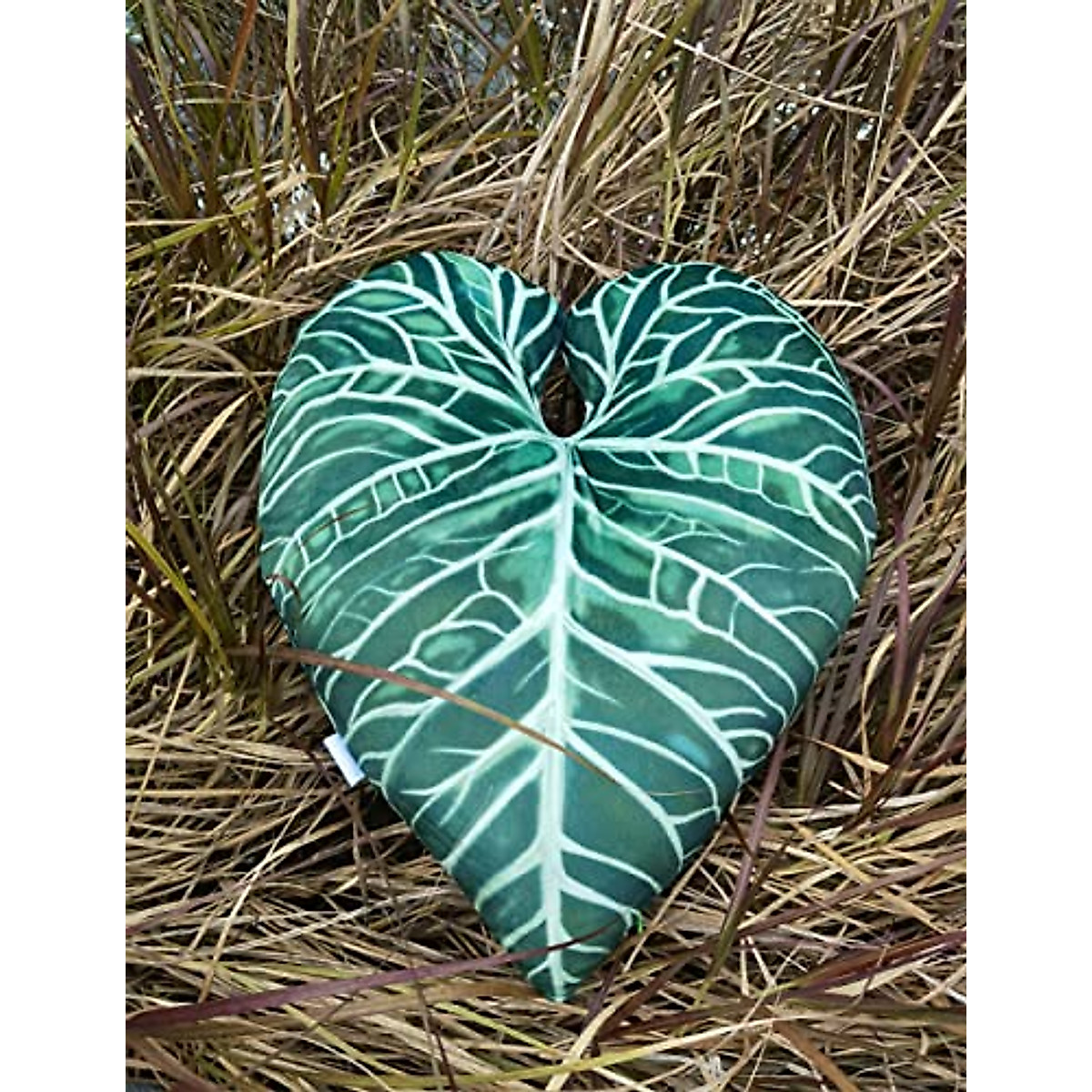 HOFFENDER Leaf Pillows Plant Pillows for Bedroom, Living Room and Patio Green Throw Pillows (Anthurium Regale)