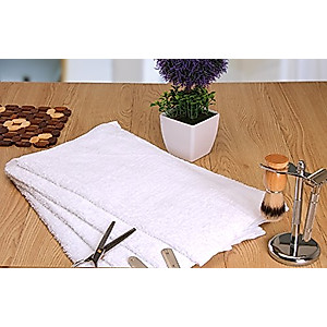 Utopia Towels White Salon Towels, Pack of 24 (Not Bleach Proof, 16 x 27 Inches) Highly Absorbent Towels for Hand, Gym, Beauty, Spa, and Home Hair Care