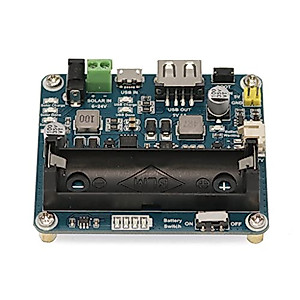 Waveshare Solar Power Management Module for 6V~24V Solar Panel Support Solar Panel/USB Connection Battery Charging with MPPT Function and Multi Protection Circuits