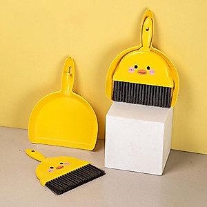 Desktop Dust Pan 2 Sets Small Dustpan and Brush Set Mini Broom and Dustpan Set Small Broom and Dustpan Set Handheld Broom and Dustpan Set Desk Cleaning Tools