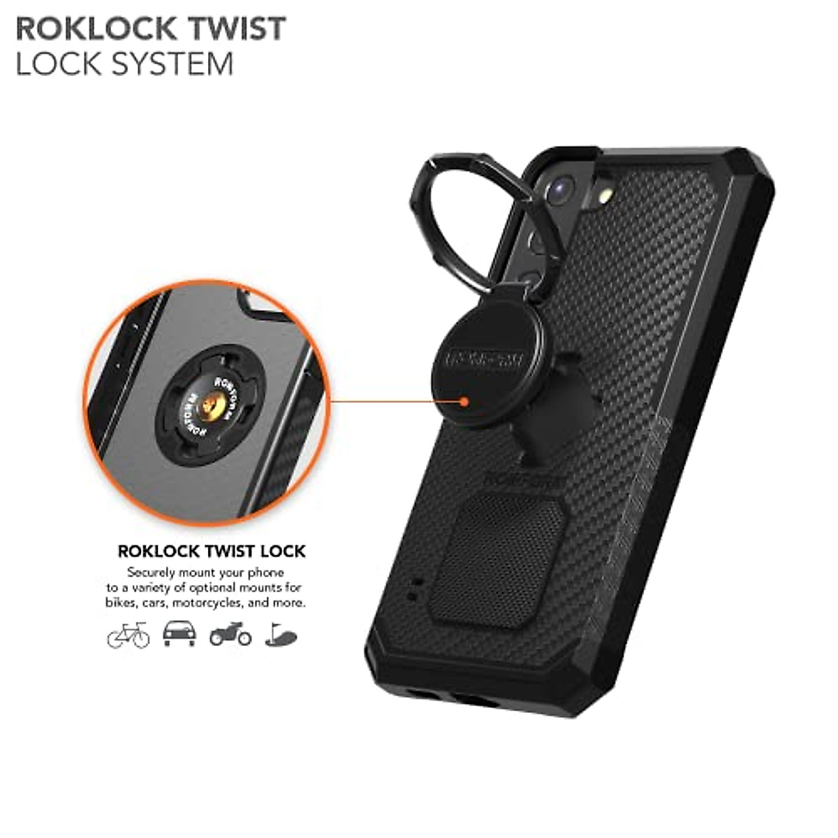 Rokform - Galaxy S22 Plus 5G Rugged Case + Magnetic Sport Ring Stand & Grip