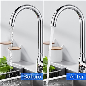 5PCS Faucet Aerator with 1PCS Faucet Cache Aerator Removal Tool, 24mm Sink Aerator Water Saving Flow Restrictor Set Replacement Part for Bathroom or Kitchen Faucet