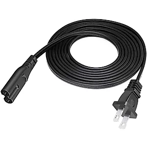 DIGITMON 10FT Premium 2-Prong Replacement AC Power Cable Compatible for Microsoft Xbox One S (Slim) (2016-2017) Power Supply Adapter Brick