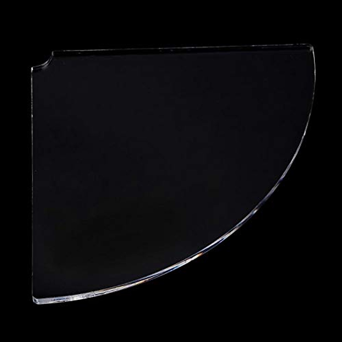 Haofy Corner Mounting Shelf, White Corner Curved Shelf 2 Pcs Acrylic Radial Corner Shelf Wall Shelf Wall-Mounted Floating Shelves Ultra Light Home Decor for Bedroom, Living Room(Transparency)