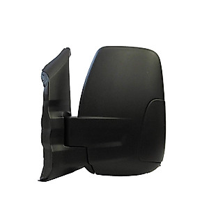 Driver Left Side Mirror Replacement Lower Glass with Plate fit Ford Transit 150 250 350 from 2015-Onward