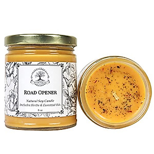 Road Opener Spell Candle by Art of the Root | Herbs & Essential Oils, Natural Soy Wax | Abre Camino | New Opportunities, Beginnings & Removing Obstacles Rituals | Wiccan & Pagan