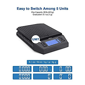 POLONO Label Printer, PL420 4x6 Thermal Printer, High-Speed Shipping Label Printer, Commercial Direct Thermal Printer, Digital Shipping Postal Scale, 88 LB × 0.1 OZ Shipping Scale for Packages