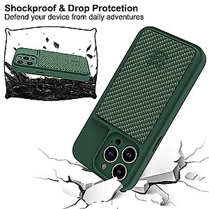 Karrint Wallet Case for iPhone 13 Pro Case with Card Holder, Push-Pull Design Credit Card ID Slot, Dual Layer Shockproof Scratch Resistant Protective iPhone 13 Pro Wallet Case for Women Men-Green