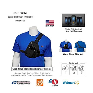 HOLSTERGUY SCH-101Z UNIVERSAL BARCODE SCANNER CHEST HARNESS