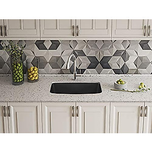 Valea 27 in. Single Bowl Kitchen Sink, Anthracite