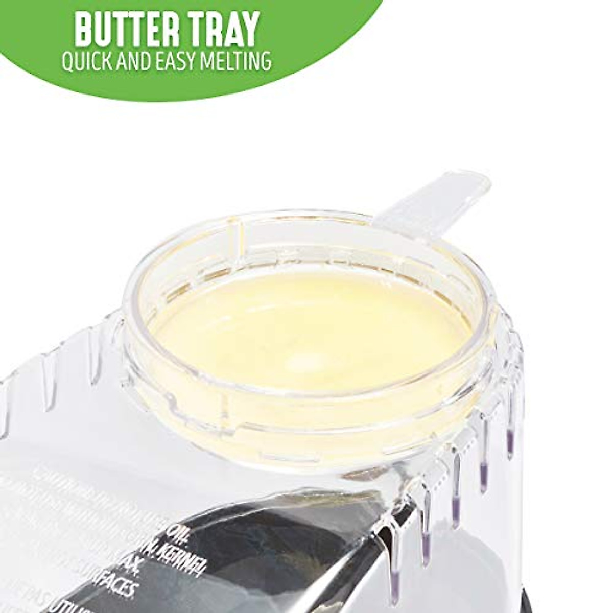 GreenLife Electric Popcorn Maker Hot Air Popper, Corn Kernal Measuring and Butter Melting Tray, Easy one Switch, Pink