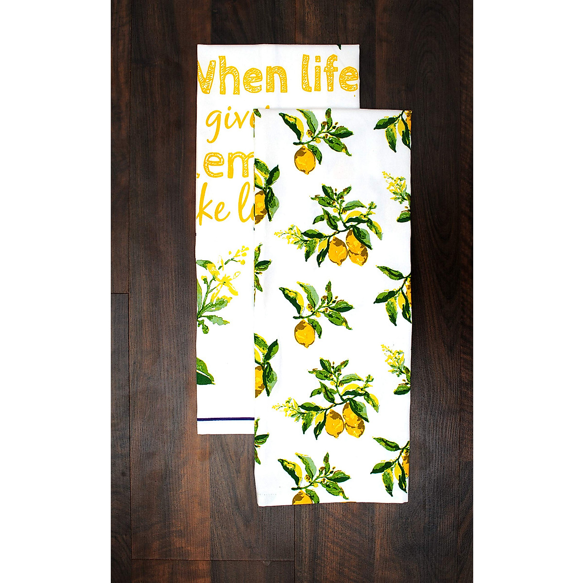 AMOUR INFINI Pot Holders, Oven Mitt and Kitchen Towel Heat Resistant 5-Piece Cotton Kitchen Set Perfect for Cooking, Baking, and Grilling Easter Gift Set (Citrus Splash)