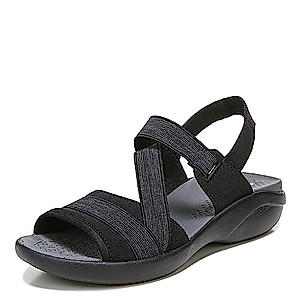 BZees Womens Chance Strappy Sandal Black 11 M