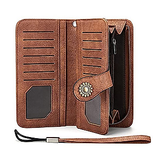 BROMEN Backpack Purse for Women and Womens Leather Wallets