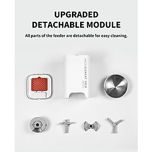 PETKIT Automatic Cat Feeder, Wi-Fi Enabled Smart Pet Feeder for Cats and Dogs, Auto Food Dispenser with Portion Control, Compatible for Freeze-Dried Pet Food, Stainless Steel Bowl…