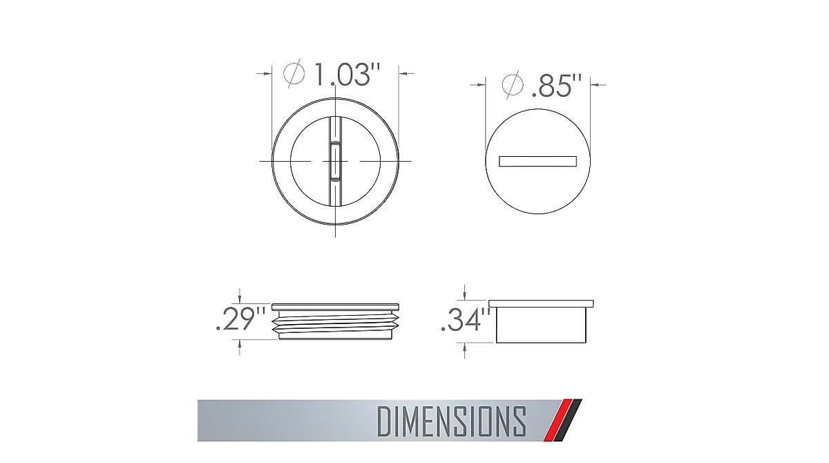 BELL Weatherproof Closure Plugs 4-Pack for Outdoor Electrical Safety