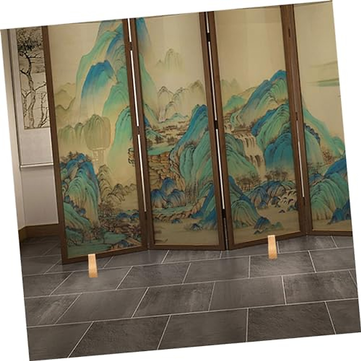 TOKIDNY 2pcs Screen Base Thickened Divider Stand Room Dividers Stand Dressing Screens Room Dividers Base Room Screen Supply Household Divider Bracket Removable Office Divider Clamps Wooden