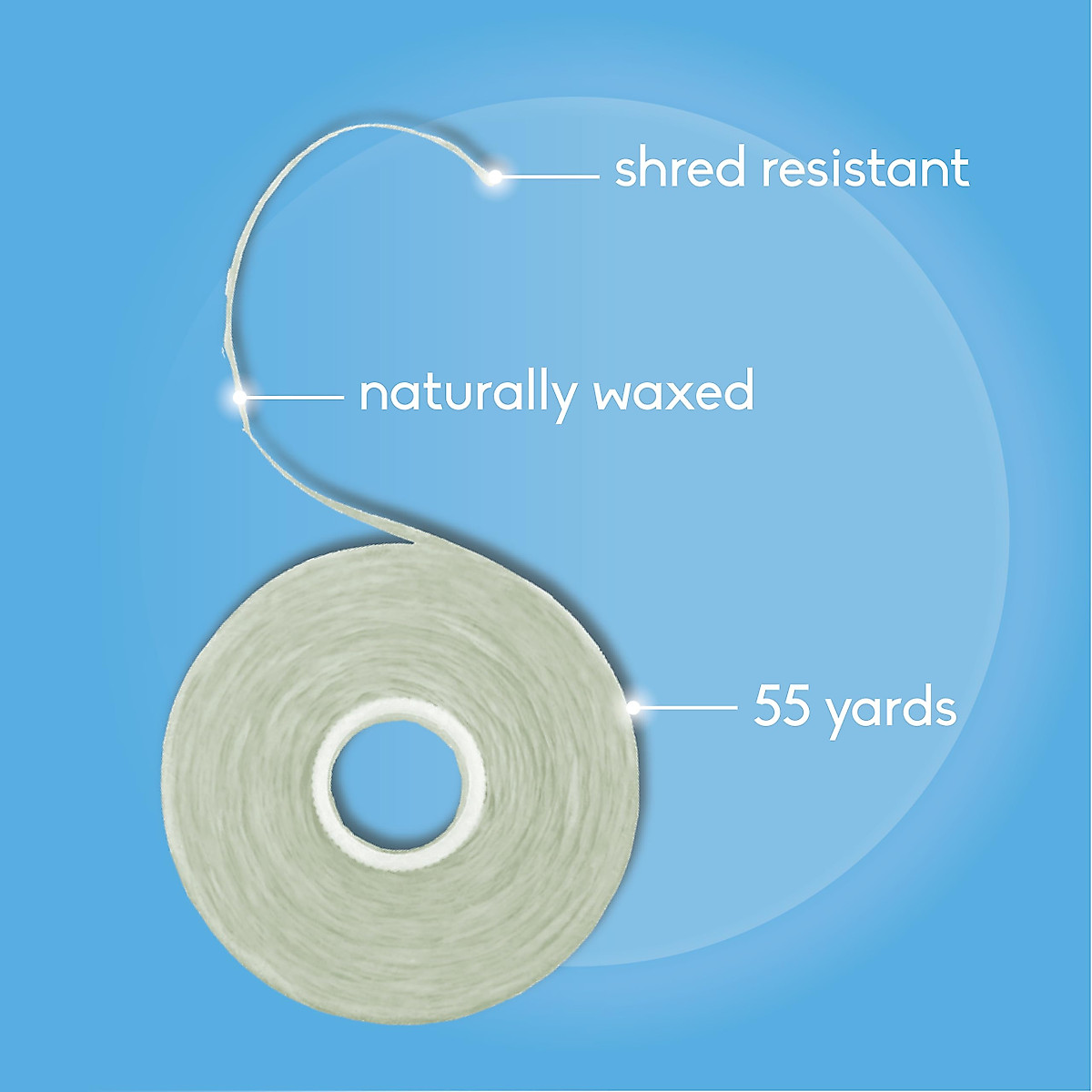 The Humble Co. Dental Floss (4pack) - Vegan, Waxed Dental Floss with Xylitol, 55 Yards of Adult and Kids Floss for Gum Care and Dental Care (Mint)