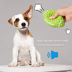 Dog Toys Ball Pet Squeaky Toys Rubber Floating Football, Interactive and Trainning Durable Chew Toys Perfect for Fetching games for Dogs, IQ Treat Ball,Best Ball For Dogs