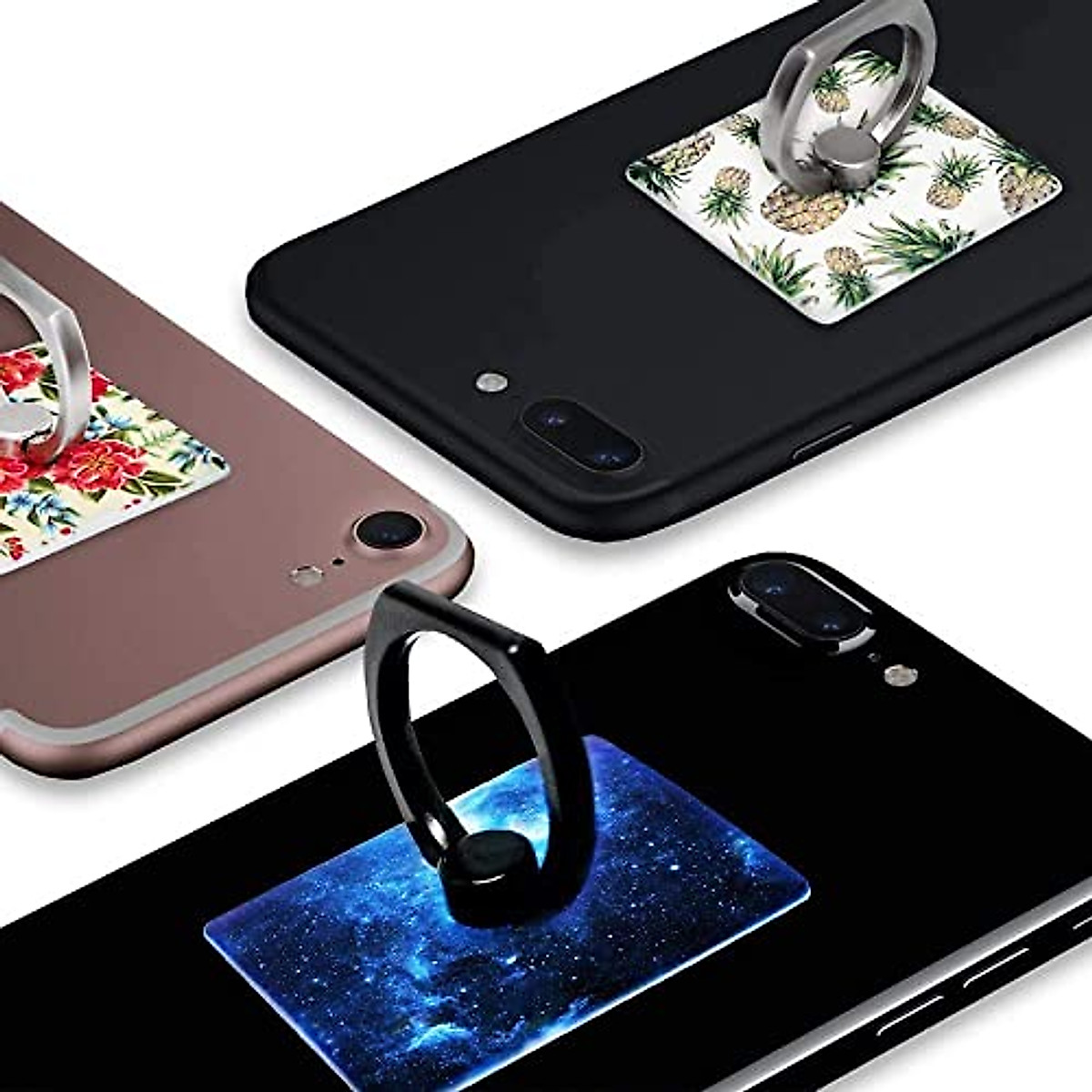 2022 Phone Ring Cell Phone Ring Holder 360 Degree Rotation Phone Ring Holder Ring Stand Kickstand for Phones (Midnight Sky)