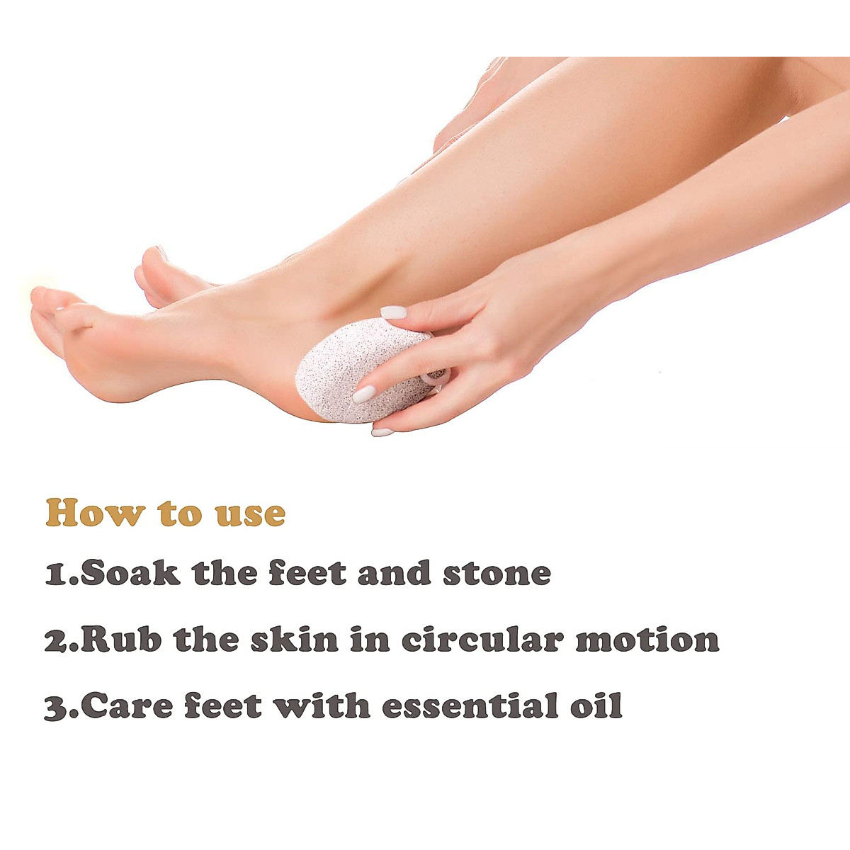 4 Pcs Value Pack Pumice Stone, Pumice Stone for Feet, KUTOLAKI Natural Lava Foot Pumice Stone, Pumice Scrubber Foot Stone Exfoliating Callus Remover, Pumice Stone Remove Dead Skin for Hand, Foot