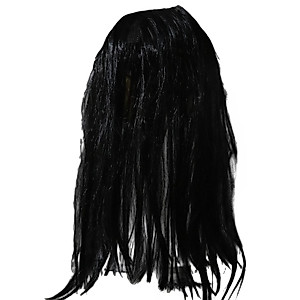 Halloween Mask Ghost face Scary with Hair LED Light up Zombie Horror Full Head Masque Decorations Costume Creepy Cosplay Prop
