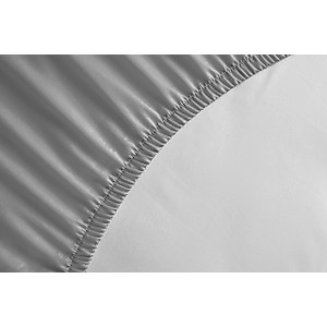 Pointehaven 525 Thread Count 100% Long Staple Full/Queen Steel Grey Cotton Sateen Super Soft Oversized 3 pc Duvet Set with Tie-Backs