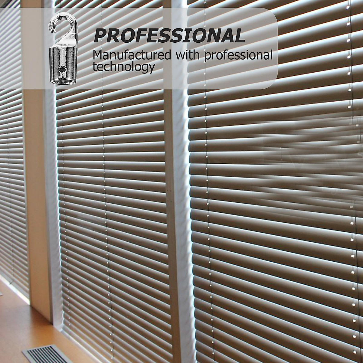 Angoily 4pcs Wand Hook Vertical Blinds Replacement Parts Wand tip Hook for Blinds Blind Parts Blind Hook Replacement Blind Wand Replacements Curtain Hooks for Drapes Connector Metal Mini