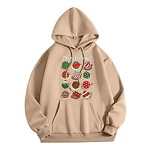 Mens Xmas Essentials Hoody Crewneck Long Sleeve Shirts Funny Printed Ugliest Christmas Sweatshirtsweater Xmas With Pocket Christmas Sweaters For Men