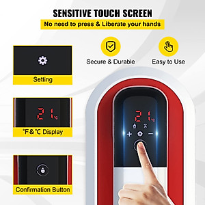 VEVOR Heat Press Machine, 12x10 Inch, 6 in 1 Combo Swing Away T-Shirt Sublimation Transfer Printer with Teflon Coated, Precise Heat Control, Mug/Cap/Plate Accessories Included, ETL/FCC Listed, Black