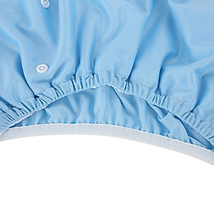 Cloth Diapers for Adults,Adult Pocket Diaper, Fleece Cloth AdjustableNappy Pant Prevent Side Leakage Washable Reusable Diaper Pants for Incontinence Care (Light Blue)