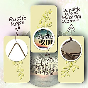 JINGBOW Hot Tub Wood Sign,Relaxation Zone,Rustic Round Sign For Front Door,Farmhouse,Garden,Yard,Porch,Home Indoor Outdoor Signs,Man Cave,Bathroom,Restroom Wall Decor