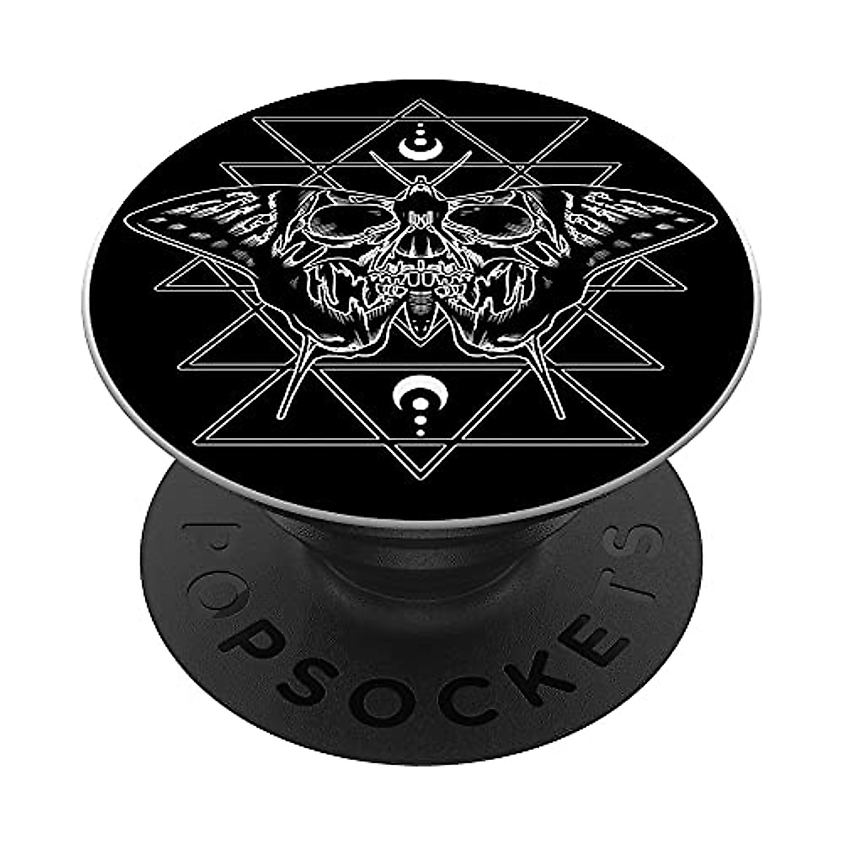 Witch Wiccan Mysticism Moth Butterfly Crescent Moon Occult PopSockets Swappable PopGrip