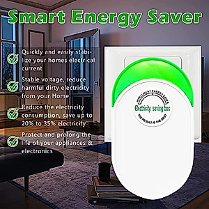 Energy Saver Household Power Saver Electricity Saving Box 90V-250V Household Office Market Device Electric Smart US Plug 30KW (White)