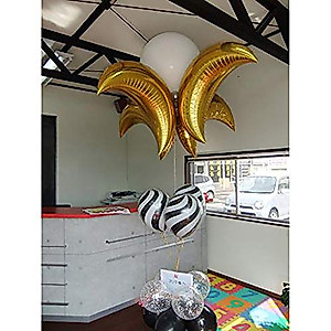 24 Inch Moon Foil Balloon Mylar Balloons for Baby Shower,Wedding,Party Decoration (6pcs,Gold)