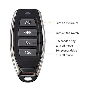 MIAOLINK 120v Automatic Vacuum Switch Wireless Remote Control Dust Collector Starter Outlet Switch (Battery Included) (120V)