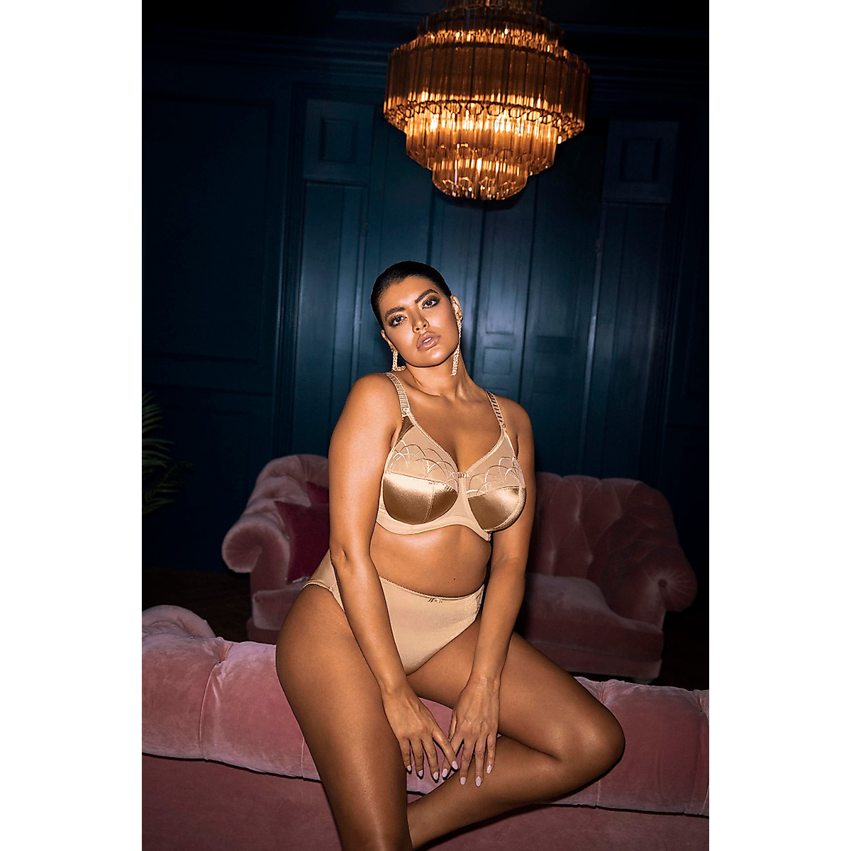 Elomi Women's Plus Size Cate Full Coverage Underwire Bra, Hazel, 46G