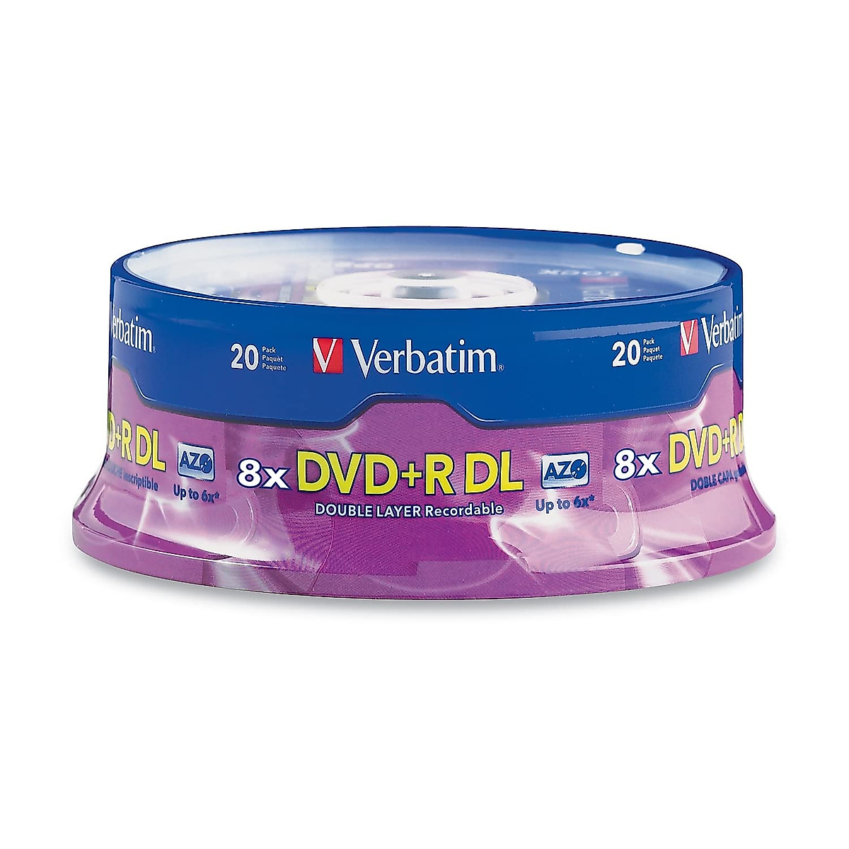 95310 - Verbatim 8x DVDR Double Layer Media 8.50 GB - 120mm Standard - 20 Pack Spindle